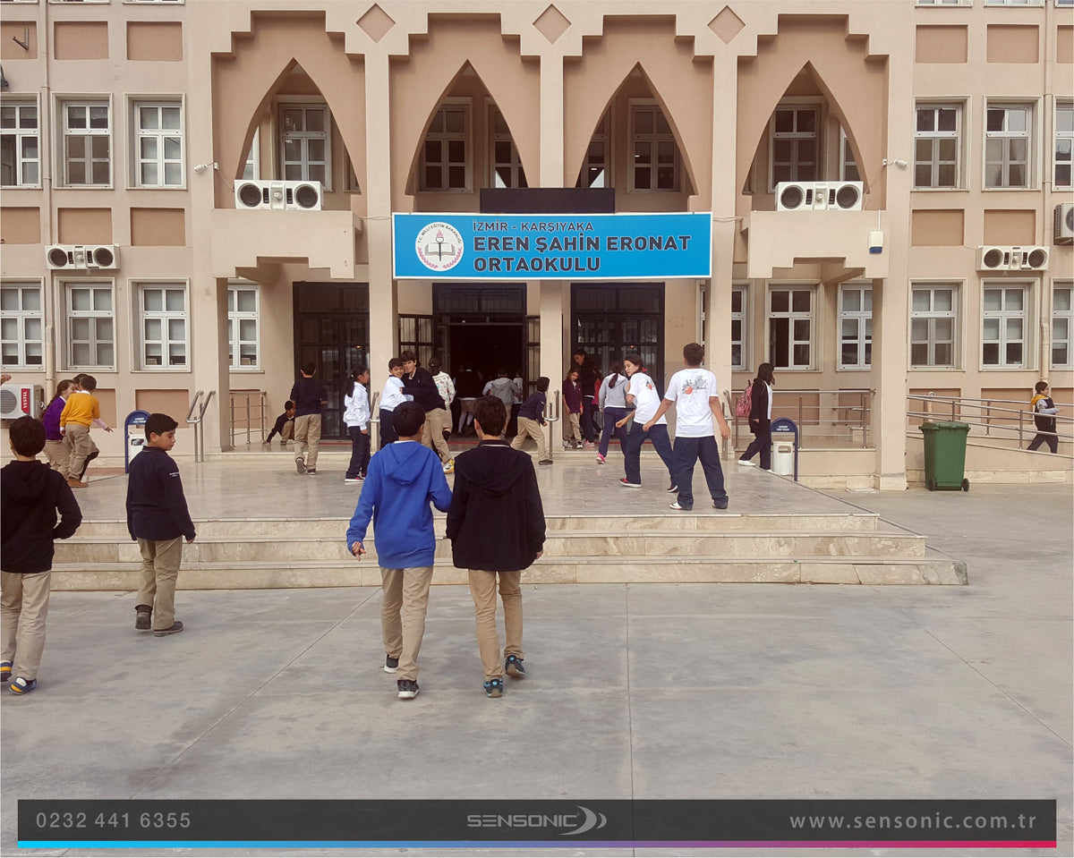 Okul Ses Sistemi - Eren Şahin Eronat Ortaokulu Karşıyaka - İzmir – Sensonic